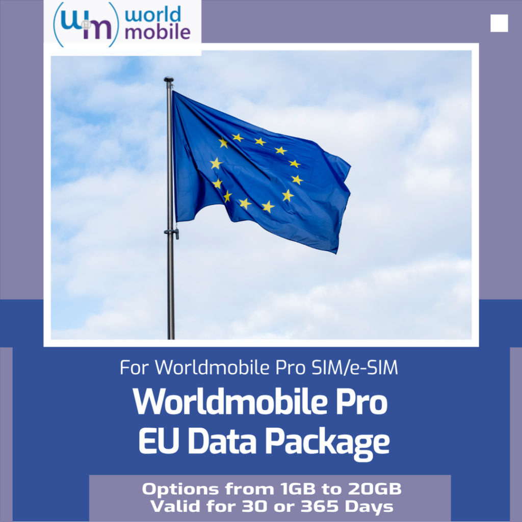 Worldmobile PRO EU Data Package (37 countries) - WorldMobile